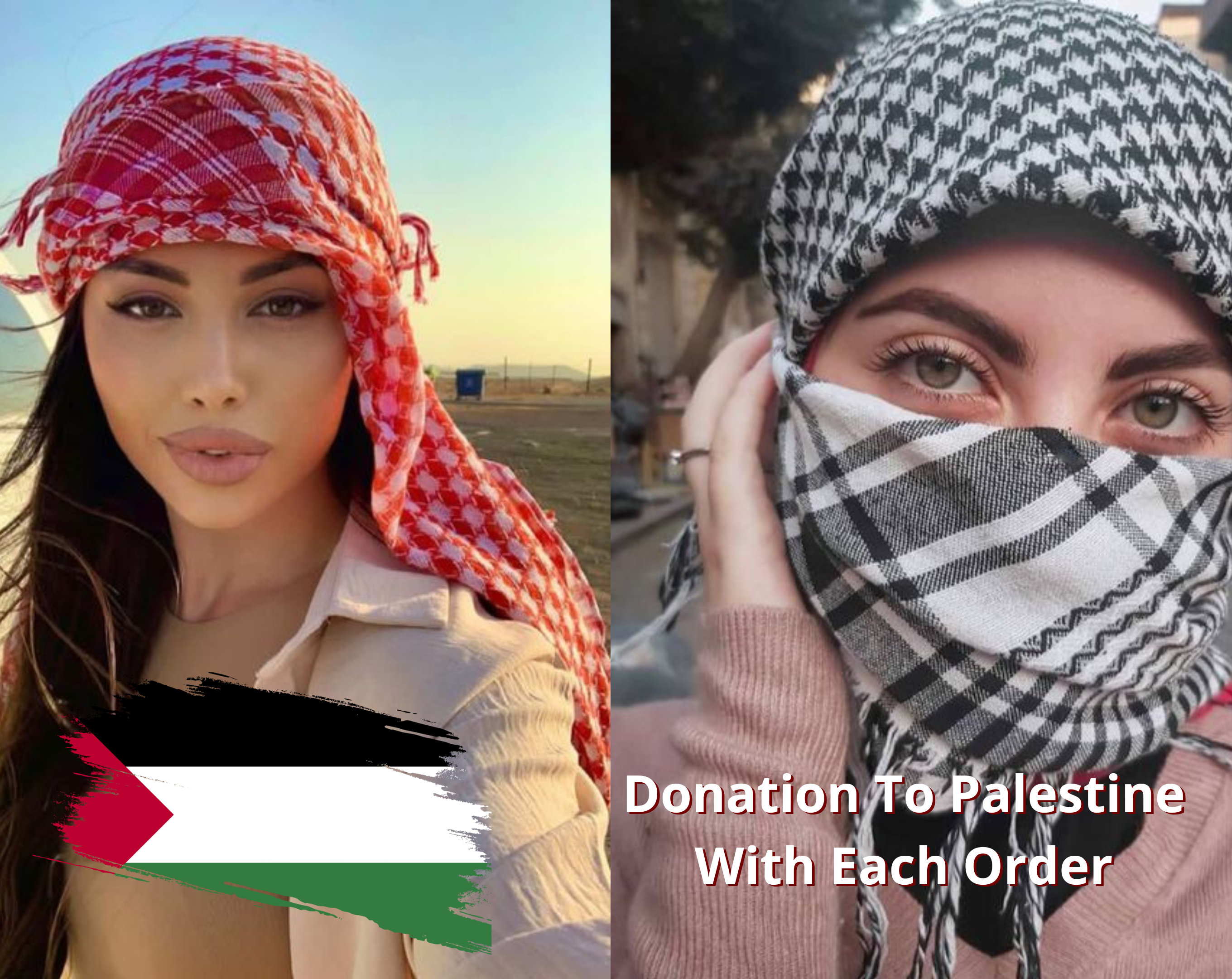 Shemagh Keffiyeh Palestinian Scarf, 100% Cotton Aragic Keffiyeh ...