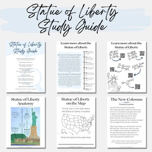 Statue of Liberty Unit Study, Statue of Liberty, Learning Activity ...