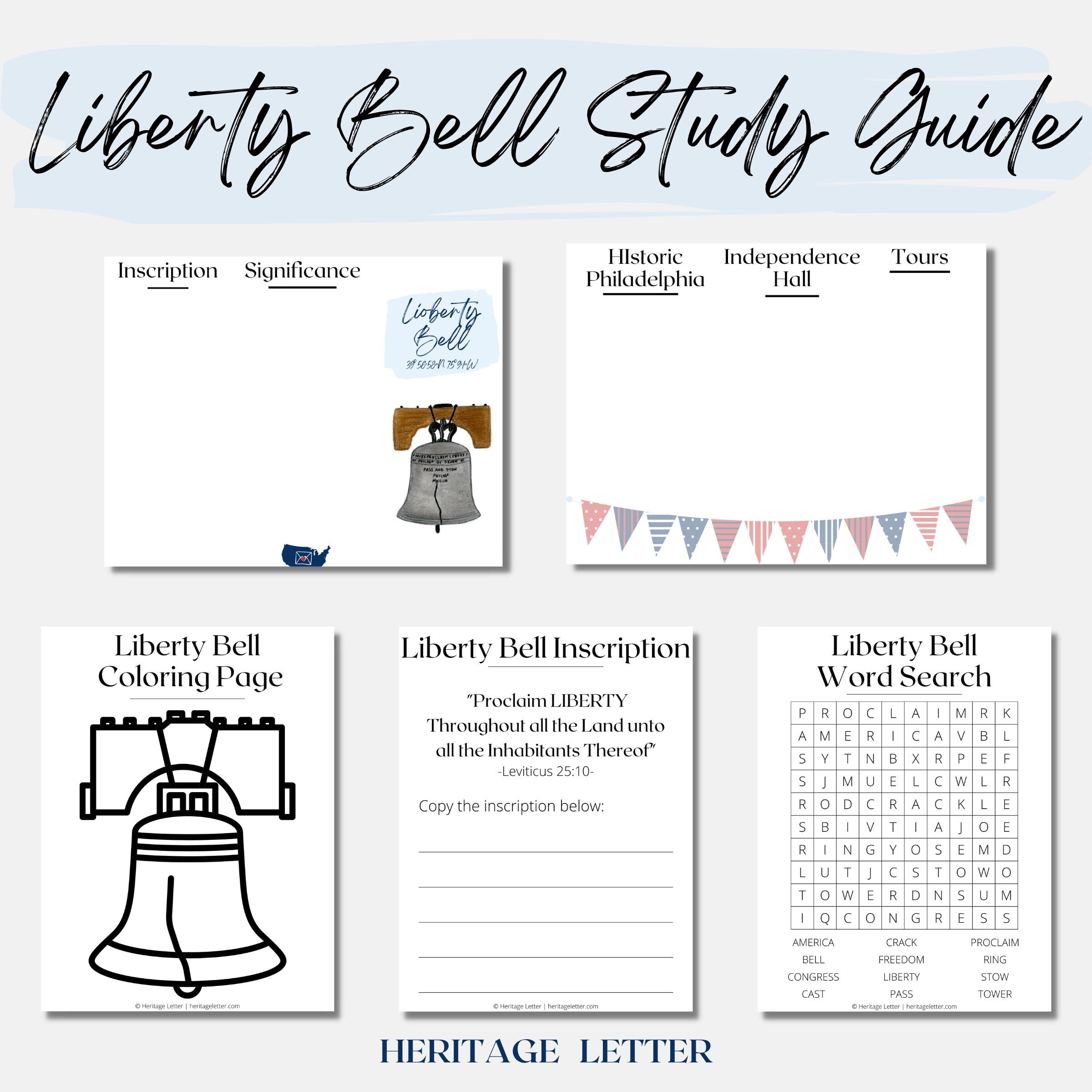 Liberty Bell Unit Study, Liberty Bell, Learning Activity, Educational ...