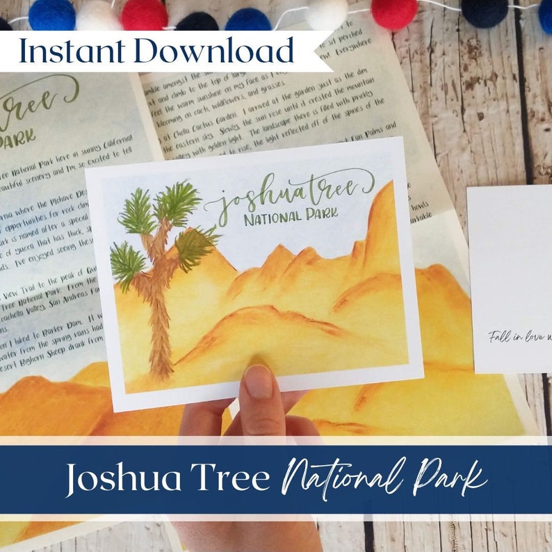 Joshua Tree National Park for Kids Travel Activity for Kids Homeschool ...