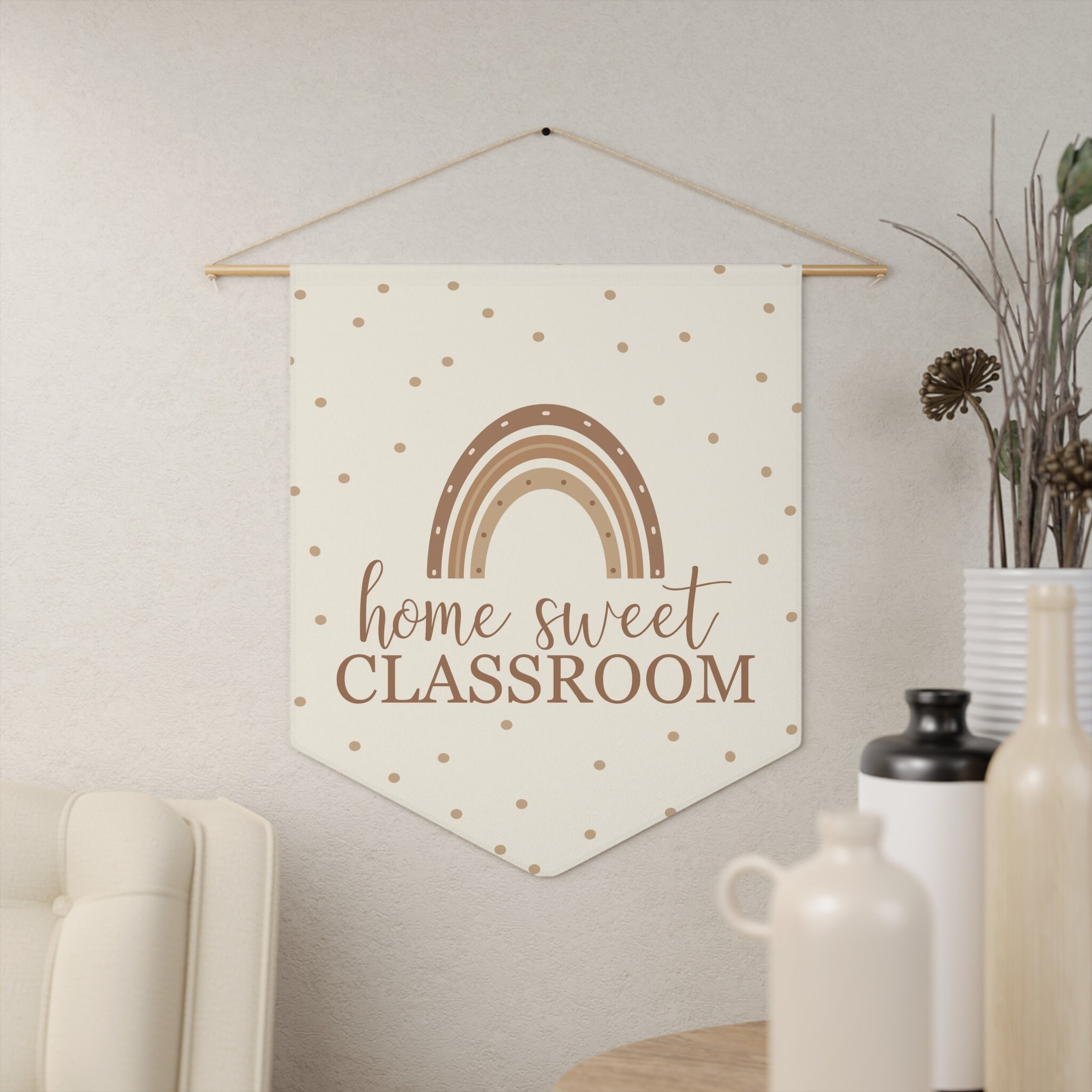 Home Sweet Classroom Pennant School Wall Decor Classroom Pennant Flag ...