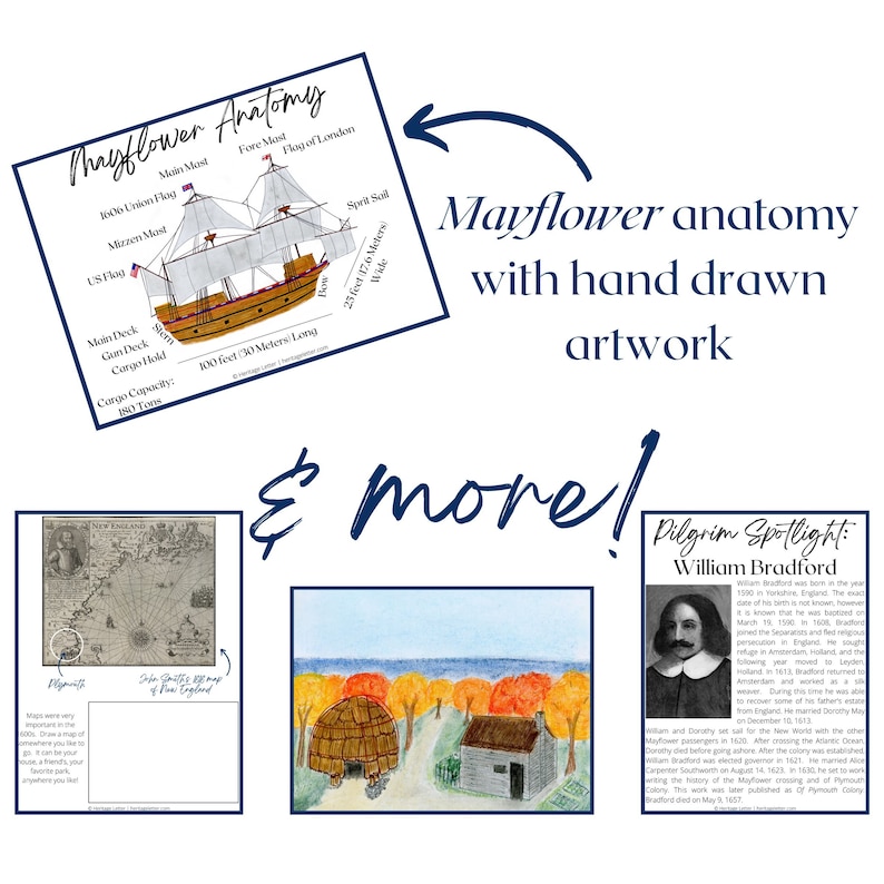Mayflower Pilgrims Unit Study Plymouth Colony Native American History ...