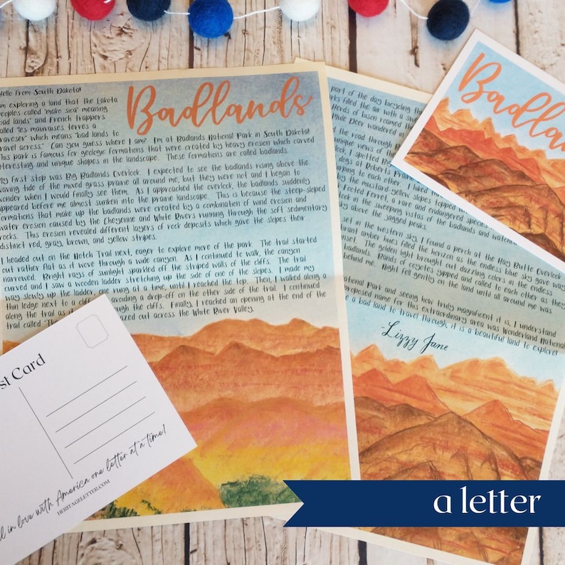 Badlands National Park for Kids National Park Learning Activity ...