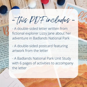 Badlands National Park for Kids National Park Learning Activity ...