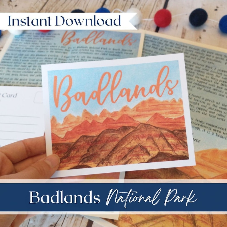 Badlands National Park for Kids National Park Learning Activity ...