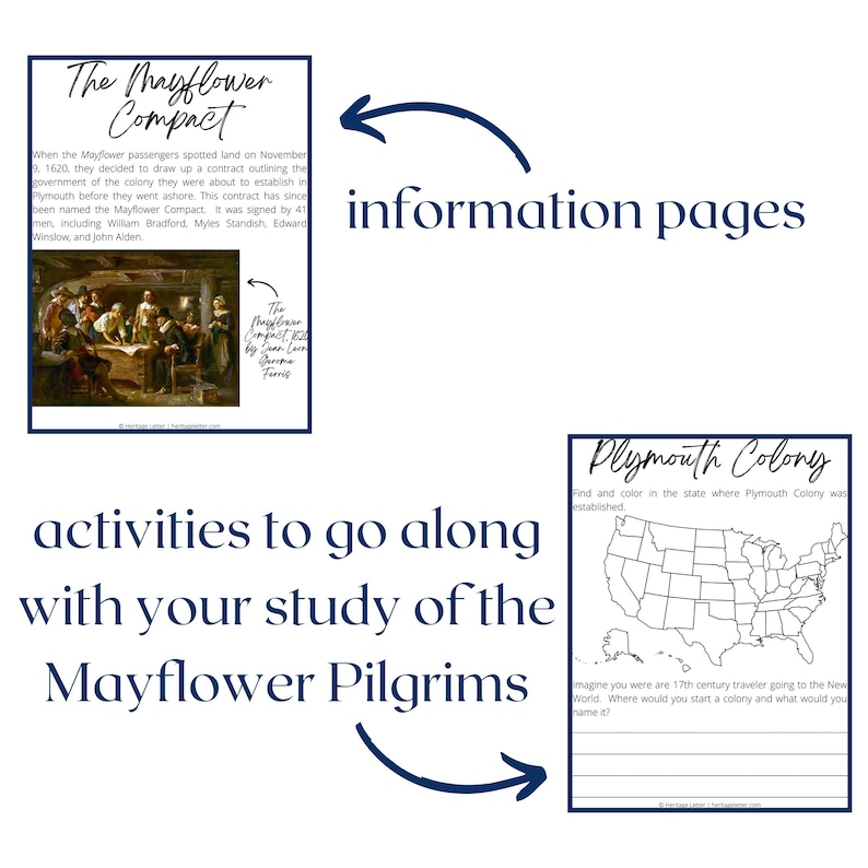 Mayflower Pilgrims Unit Study Plymouth Colony Native American History ...