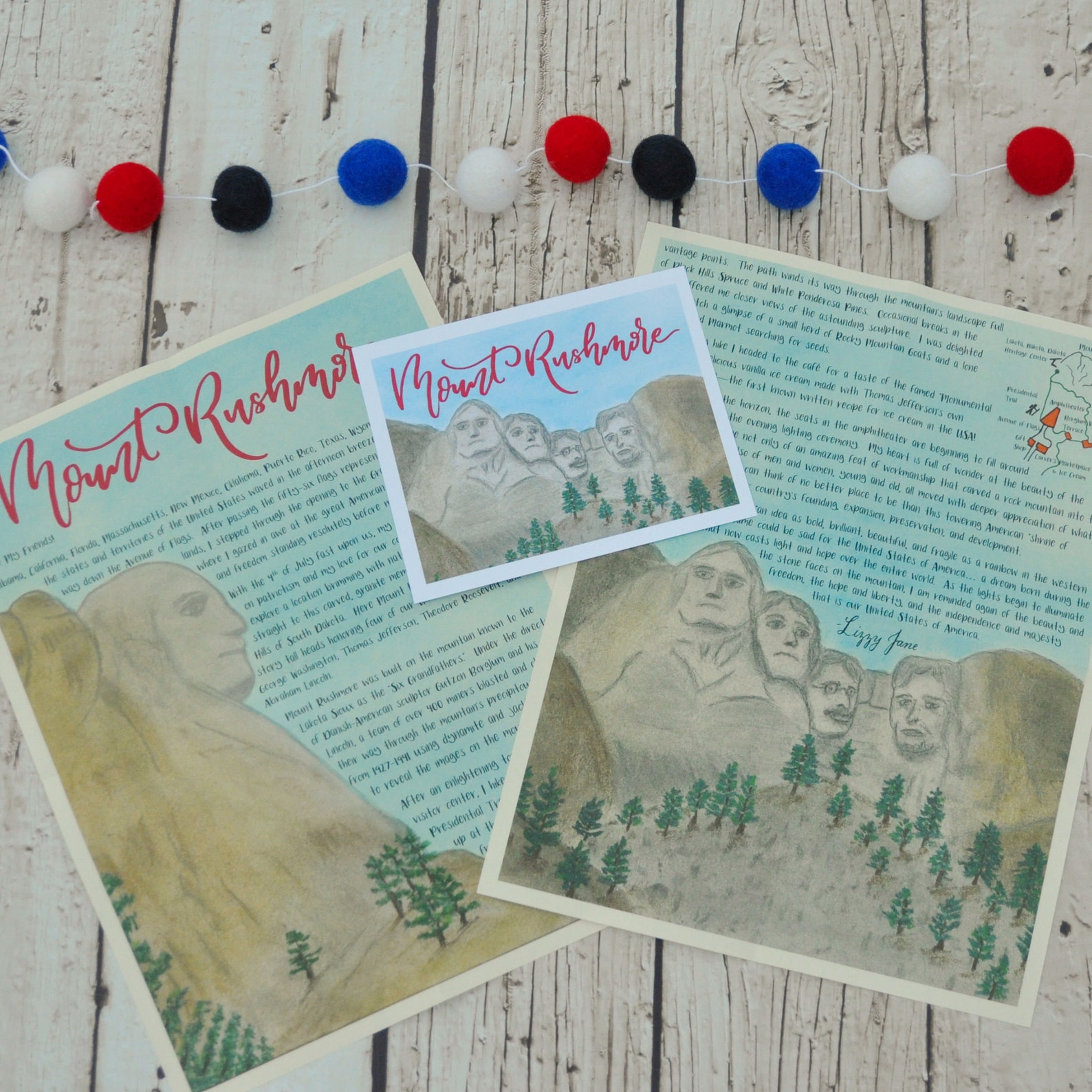 Mount Rushmore Unit Study, Learning Activity, Printable (digital ...