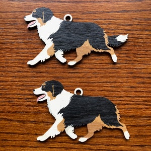 Aussie Ornament Running Australian Shepherd Dog Ornament - Etsy