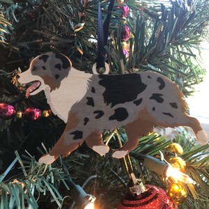Aussie Ornament - Running Australian Shepherd Dog Ornament - Etsy Canada
