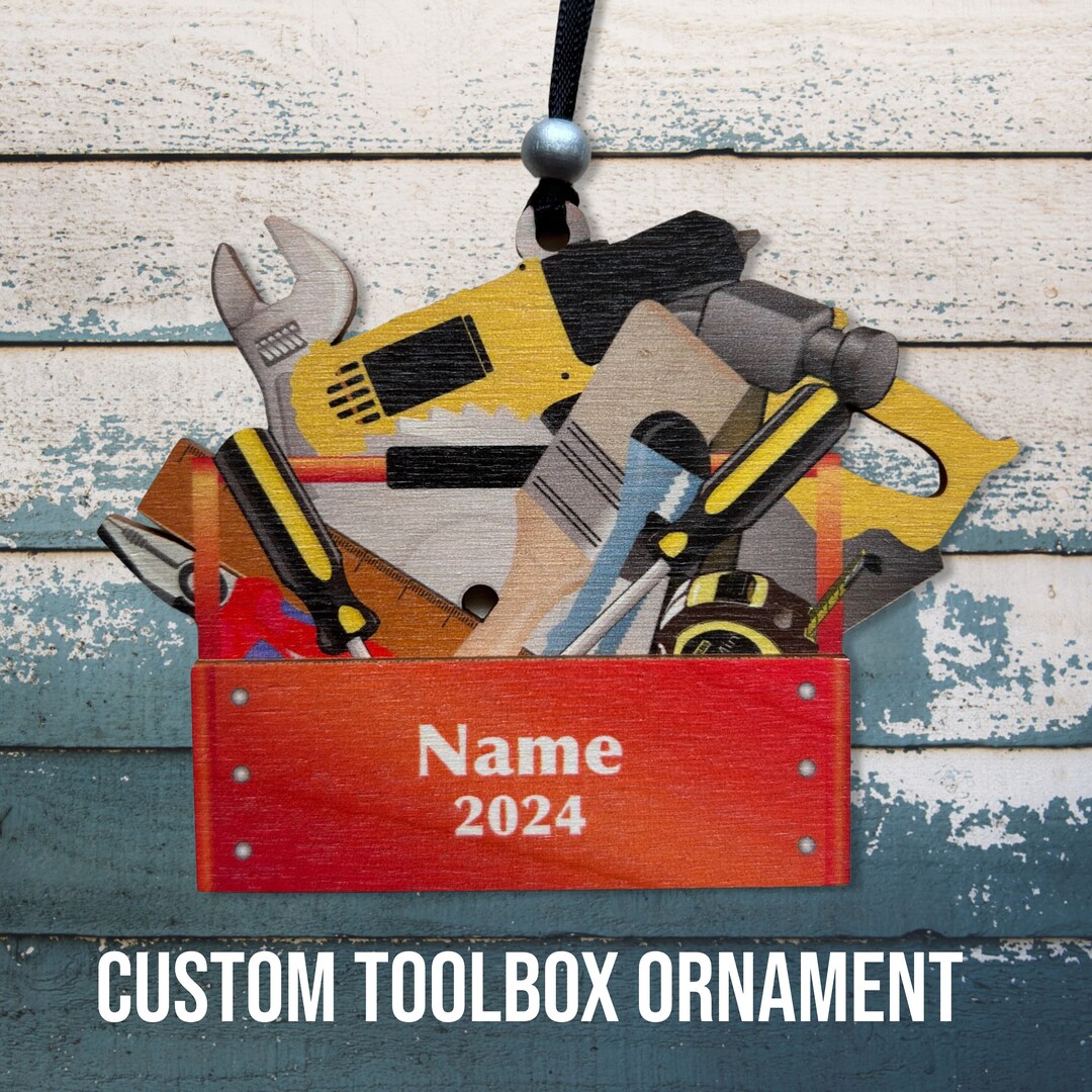 Toolbox - Ornament - Custom Name - Christmas Ornament - Etsy
