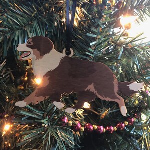 Aussie Ornament - Running Australian Shepherd Dog Ornament - Etsy Canada
