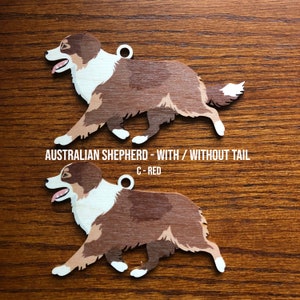 Aussie Ornament Running Australian Shepherd Dog Ornament - Etsy Canada