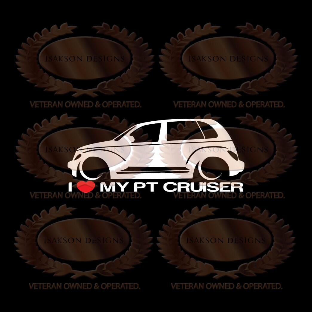I Love My Chrysler PT Cruiser Decal | Etsy