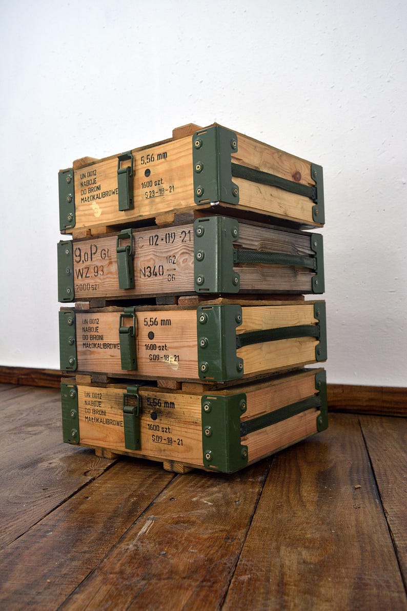 4 Industrial Store Boxes - Etsy