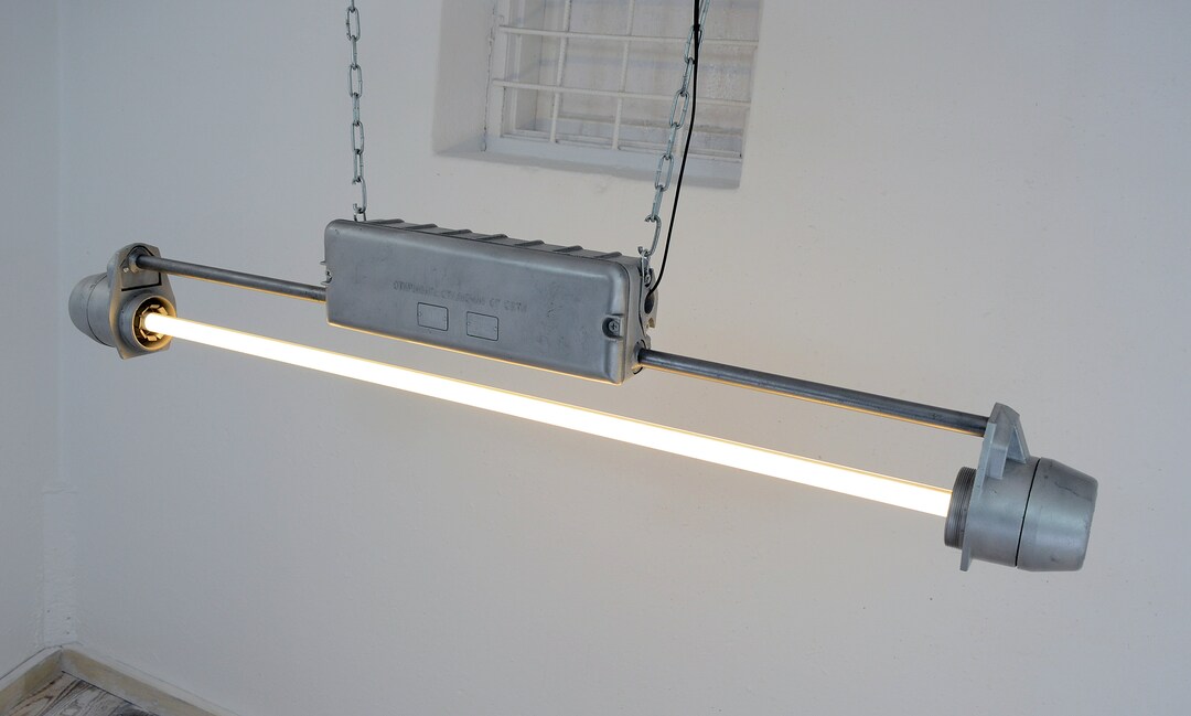 Industrial Fluorescent Tube Lamps Lamp Soviet Union - Etsy