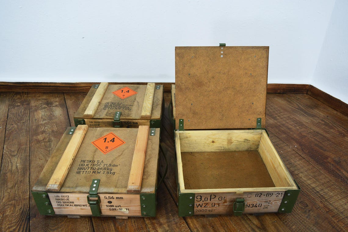 4 Industrial Store Boxes - Etsy