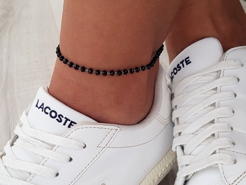 Beaded Anklet, Plus Size Anklet, Ankle Bracelet, Dainty Anklet, Anklet ...
