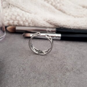 Silver Cuff Ring, Adjustable Forefinger Ring for Women, Waterproof ...