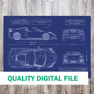 Chevrolet Corvette C8 Z06 Convertible | 2020 - 2024 | Blueprint DIGITAL ...