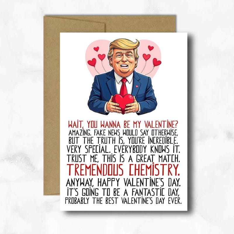 Trump Cards Valentine - Etsy