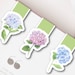 Magnetic Bookmark Set With Hydrangeas Gift for Book Lovers Unique ...