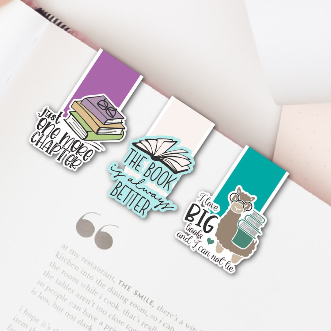Magnetic Bookmark Set for Book Lovers; Unique Bookmarks; Planner ...