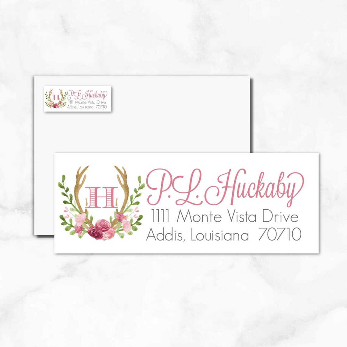 Personalized Return Address Labels Sheet of 30 Floral Address | Etsy