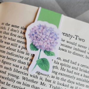 Magnetic Bookmark Set With Hydrangeas; Gift for Book Lovers; Unique ...