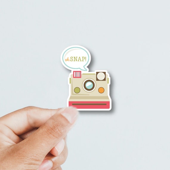 Oh Snap Camera Sticker / Laminated Water Bottle Sticker / Gift - Etsy
