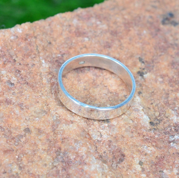 Plain 925 Sterling Silver Ring Gifts Birthday Wedding Ring | Etsy