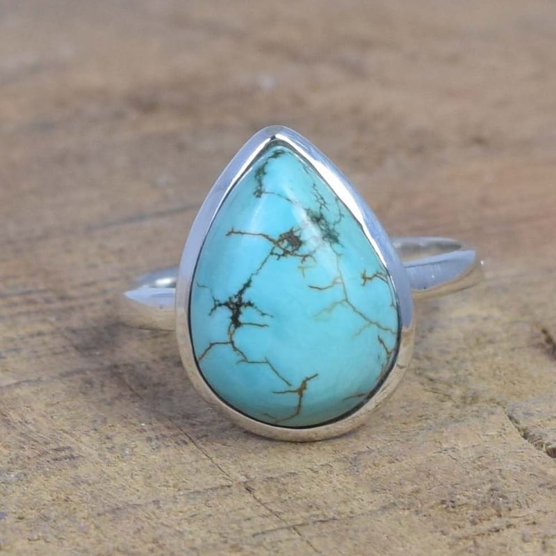 Blue Turquoise Ring - Etsy