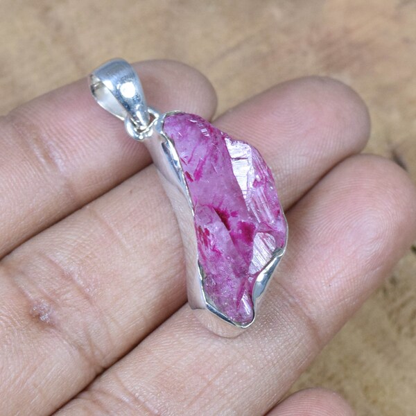Pink Crystal Pendant - Etsy