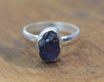 Rough Gemstone Ring | Etsy