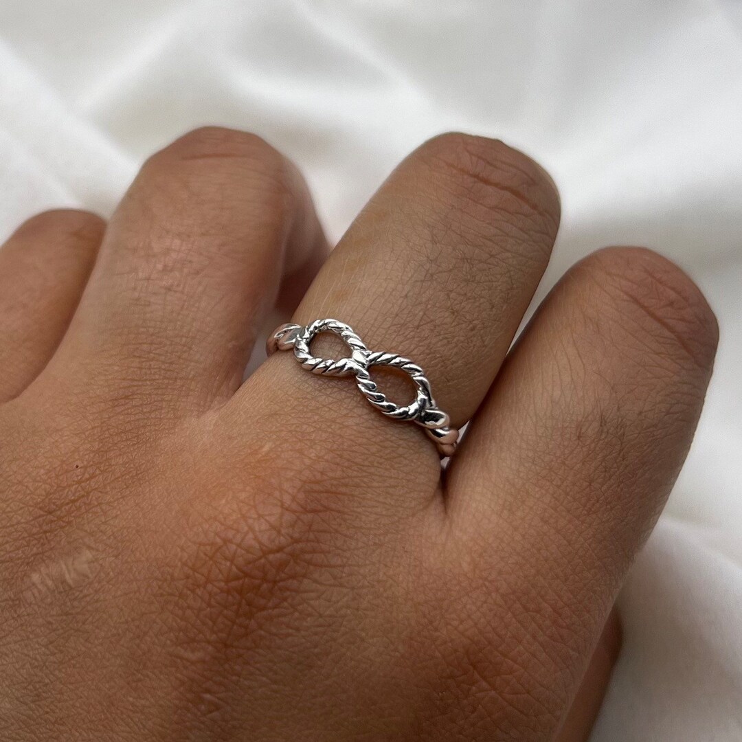 Silver Plain Ring 925 Sterling Silver Statement Plain Ring ~ Silver ...