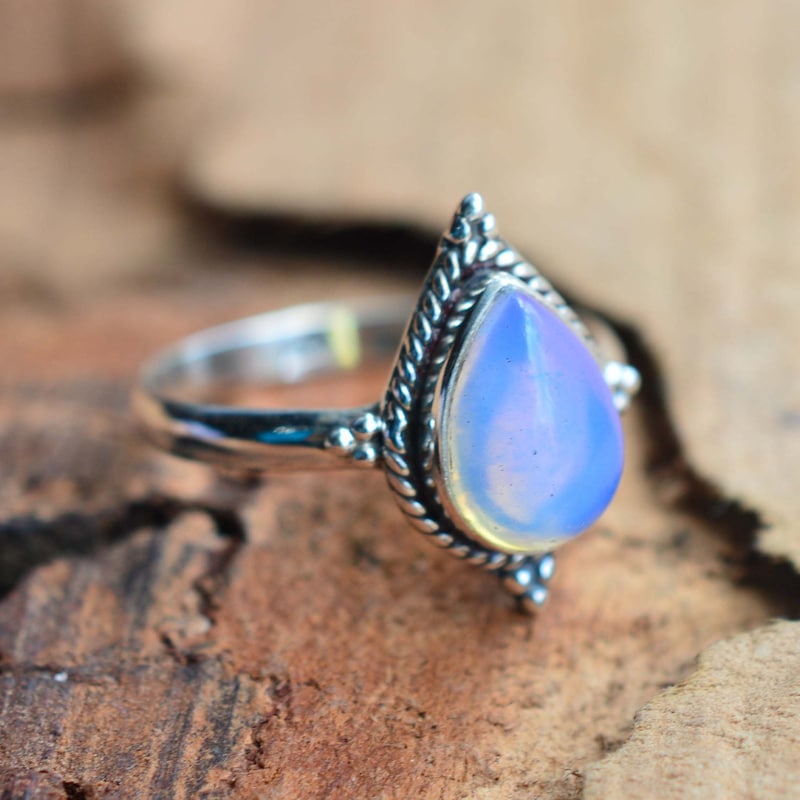Opalite Ring - Etsy UK