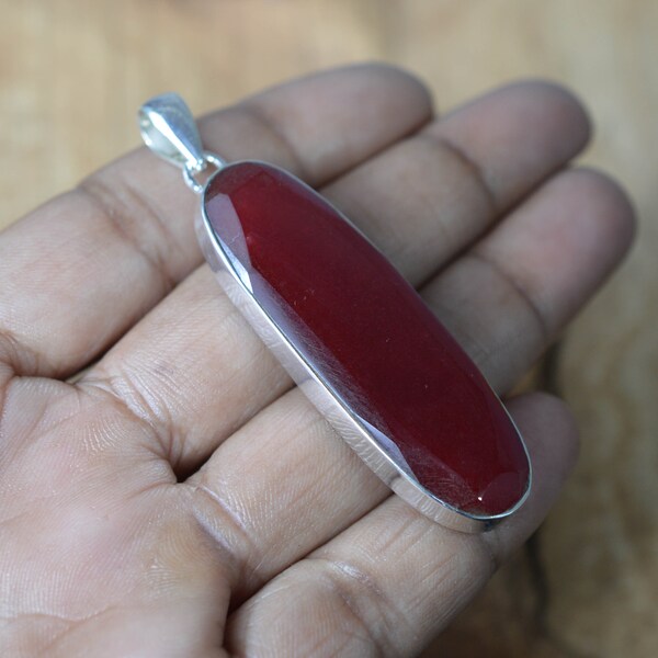 Red Jade Pendant - Etsy
