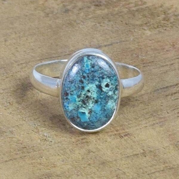 Chrysocolla Ring - Etsy
