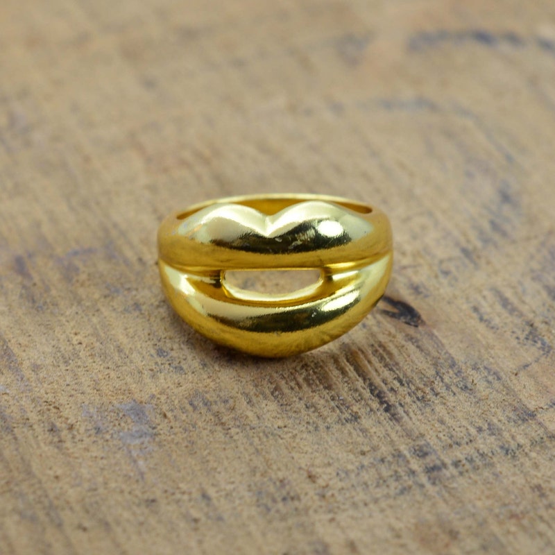 Boys Gold Over Silver Rings - Etsy UK