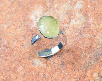 Rough Gemstone Ring | Etsy