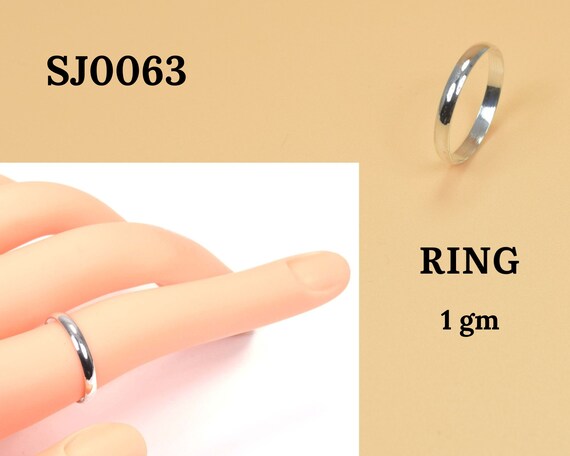 Plain Silver Band 925 Silver Handmade Plain Ring Jewelry Simple Ring unisex Ring for Both Men and Women Gift for Birthday