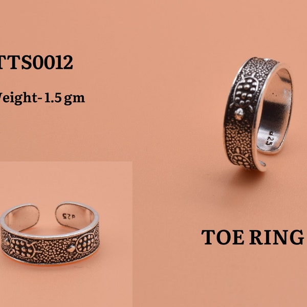 Turtle Toe Ring - Etsy