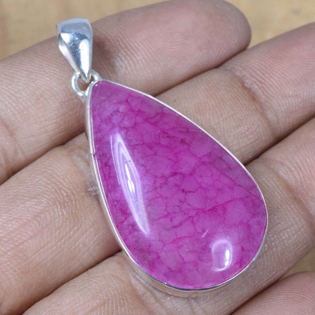 Pink Rainbow Moonstone 925 Sterling Silver Gemstone Pendant - Etsy