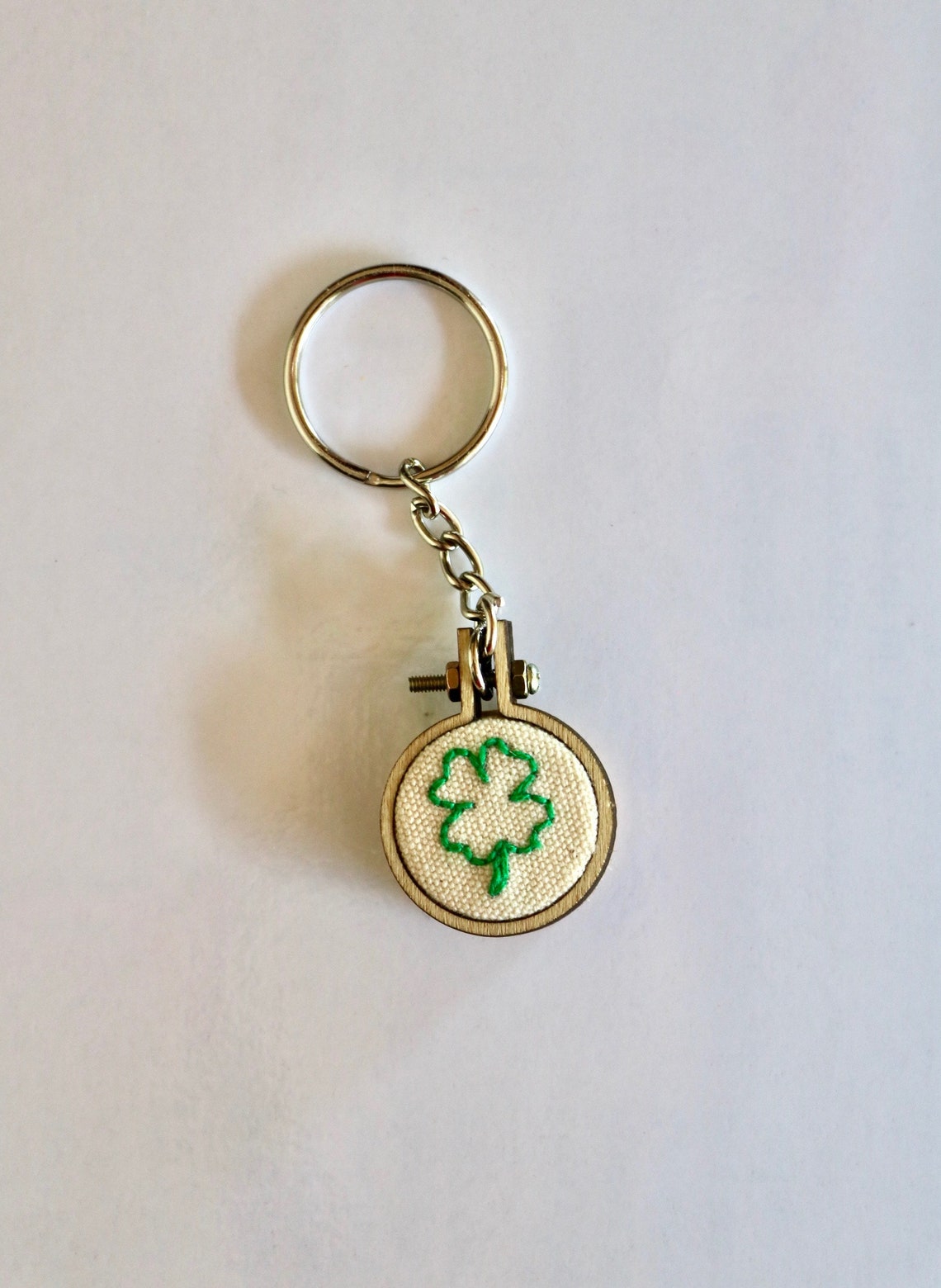 Embroidery Keychain/mini Embroidery Hoop/fruit Keychain/embroidered ...