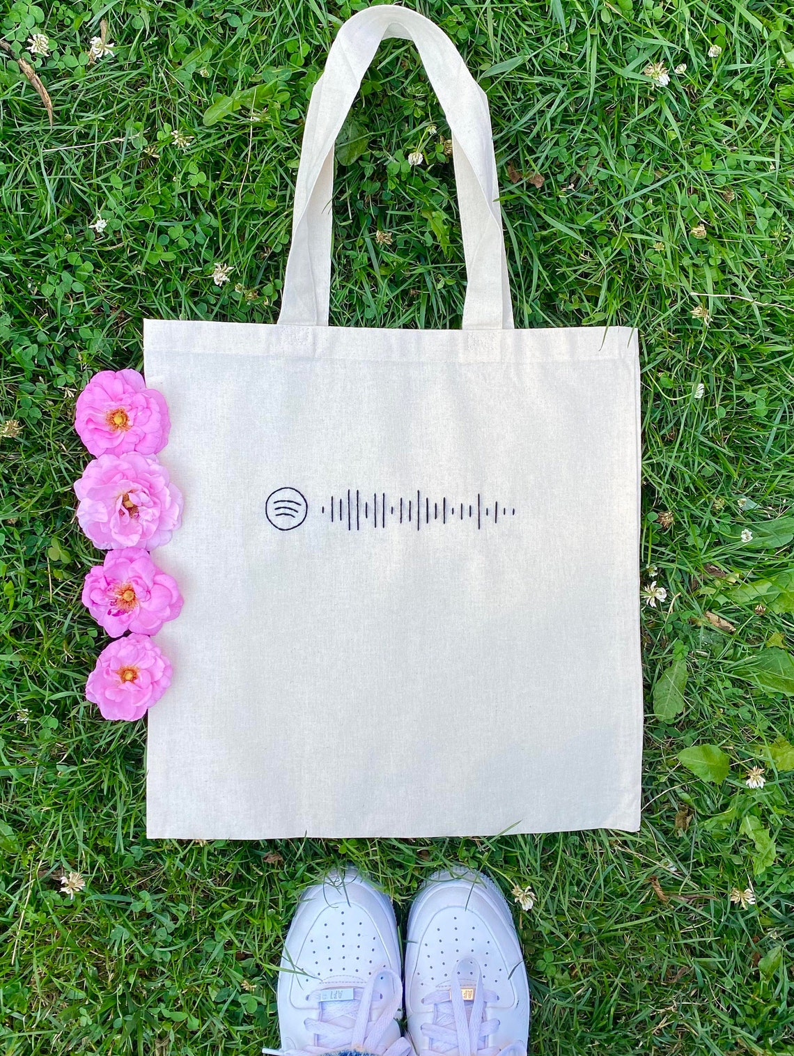 Custom Spotify Code Tote Bag Embroidered Tote Bag Custom - Etsy Canada