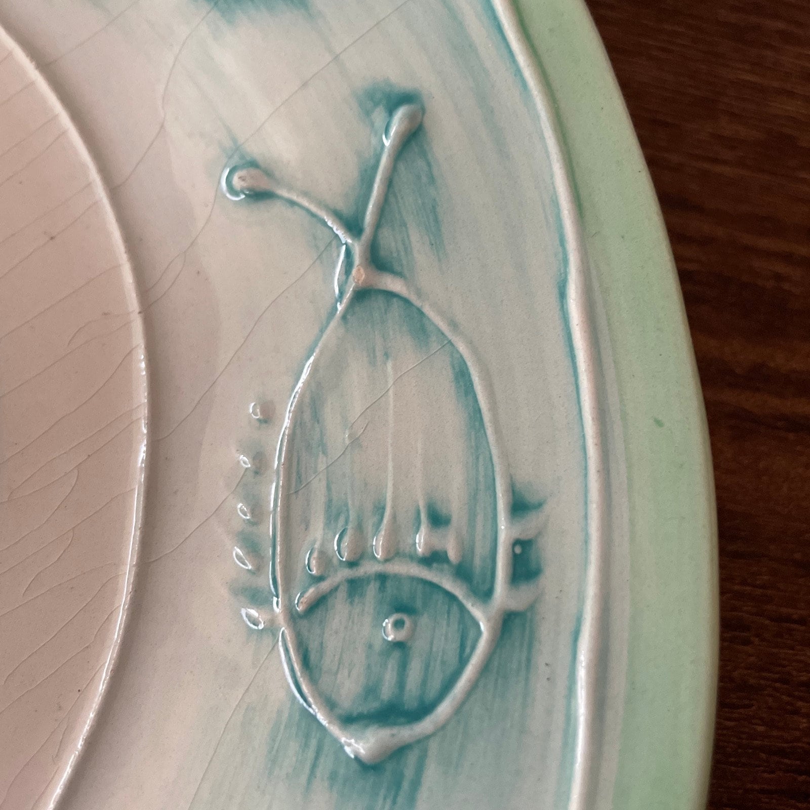 Made in Italy Fish Motif Round Platter - Etsy