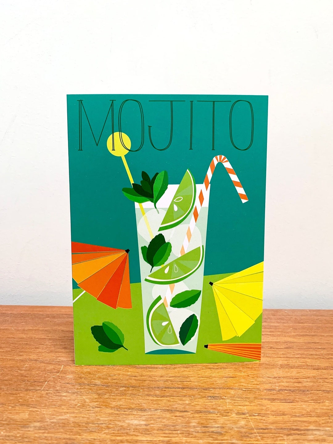 Mojito Cocktail Card (recipe on Reverse) - Etsy