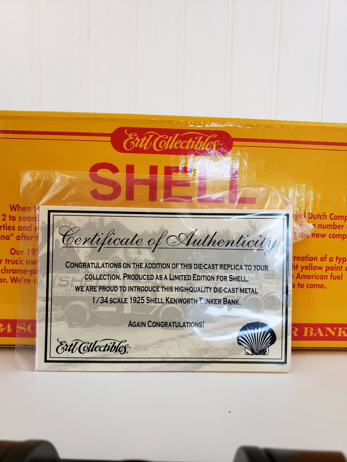 SHELL 1925 Kenworth Tanker, Die Cast Metal Replica, Shell Collectibles ...