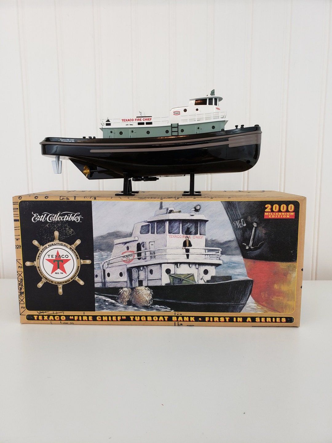 Texaco Fire Chief Tugboat, Ertl Die Cast Metal Replica, Texaco Tugs ...