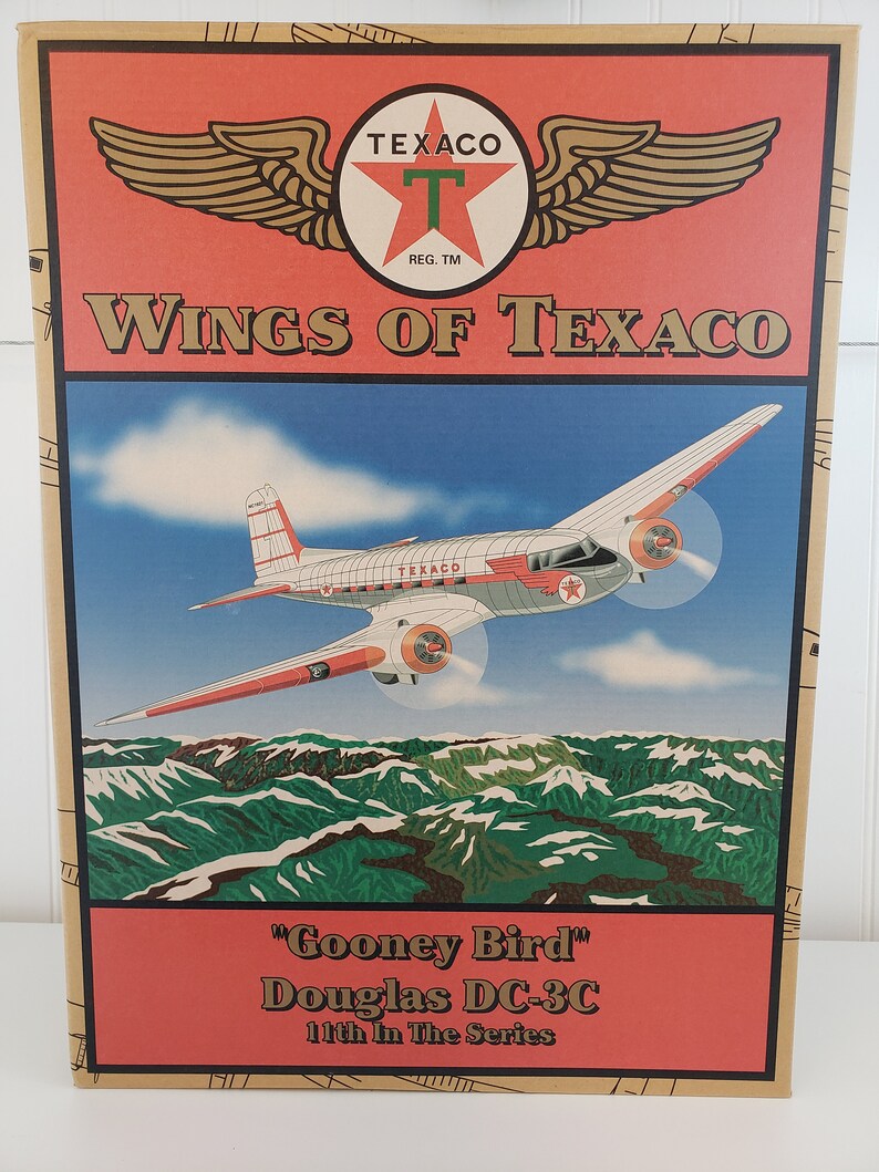 Texaco Douglas DC-3 Gooney Bird Special Edition, Die Cast Metal Bank ...