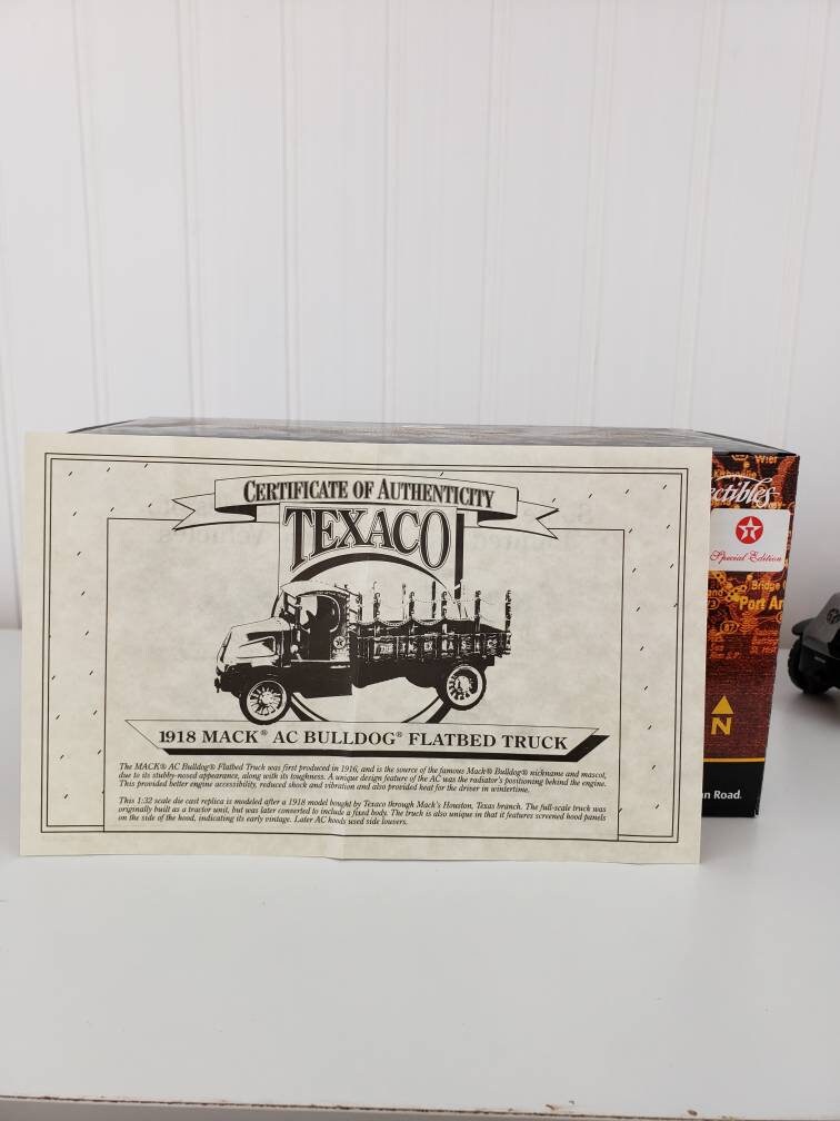 Texaco 1918 Mack AC Bulldog Flatbed Truck Special Edition, Texaco Gas ...